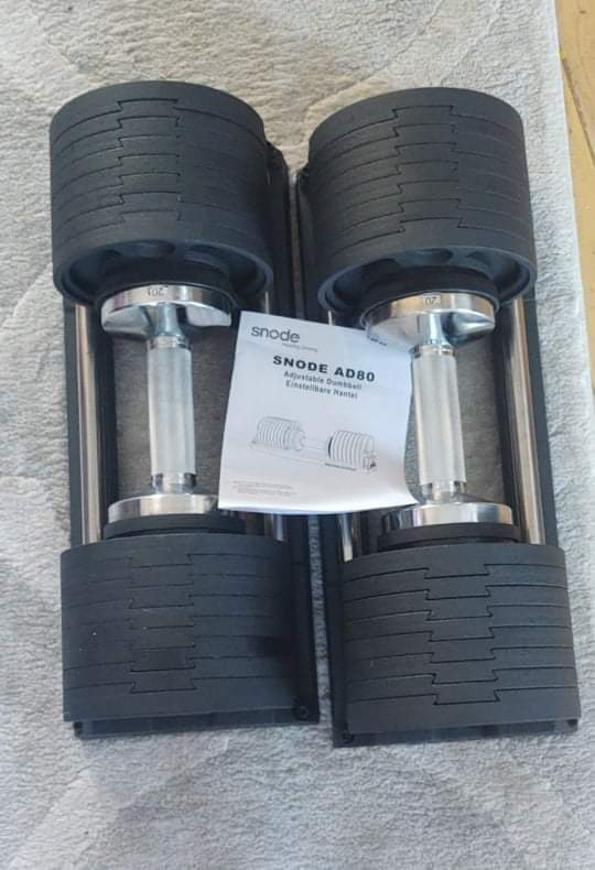 Snode AD80 Adjustable Dumbbells - PAIR (10 to 80 lbs) - MAXUM fitness ...