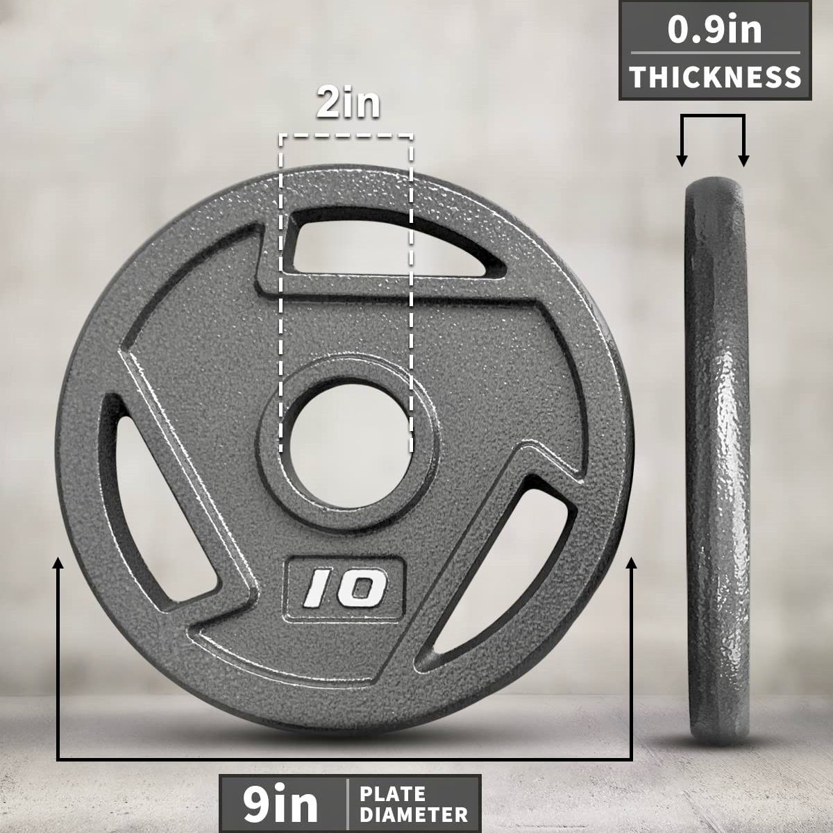 Cast Iron Grip Olympic Weight Plates | MAXUM Fitness
