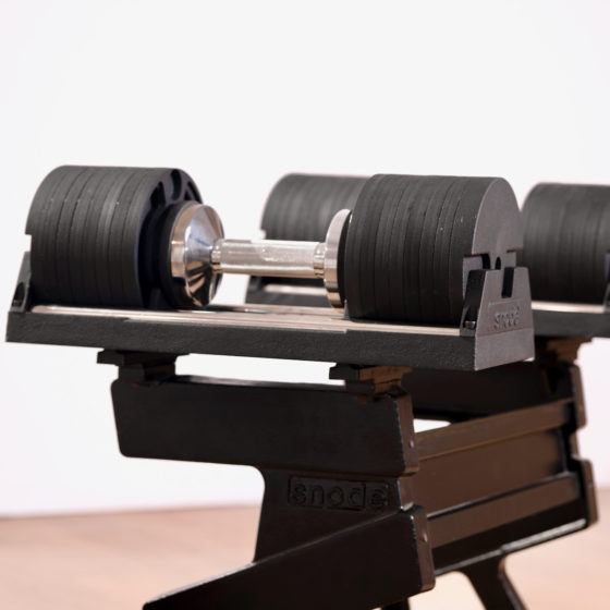 Snode AD80 Adjustable Dumbbells & Stand Set | MAXUM Fitness