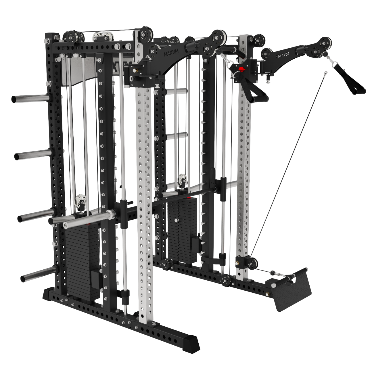 MAXUM X3 Smith Machine Functional Trainer Squat Rack Home Gym