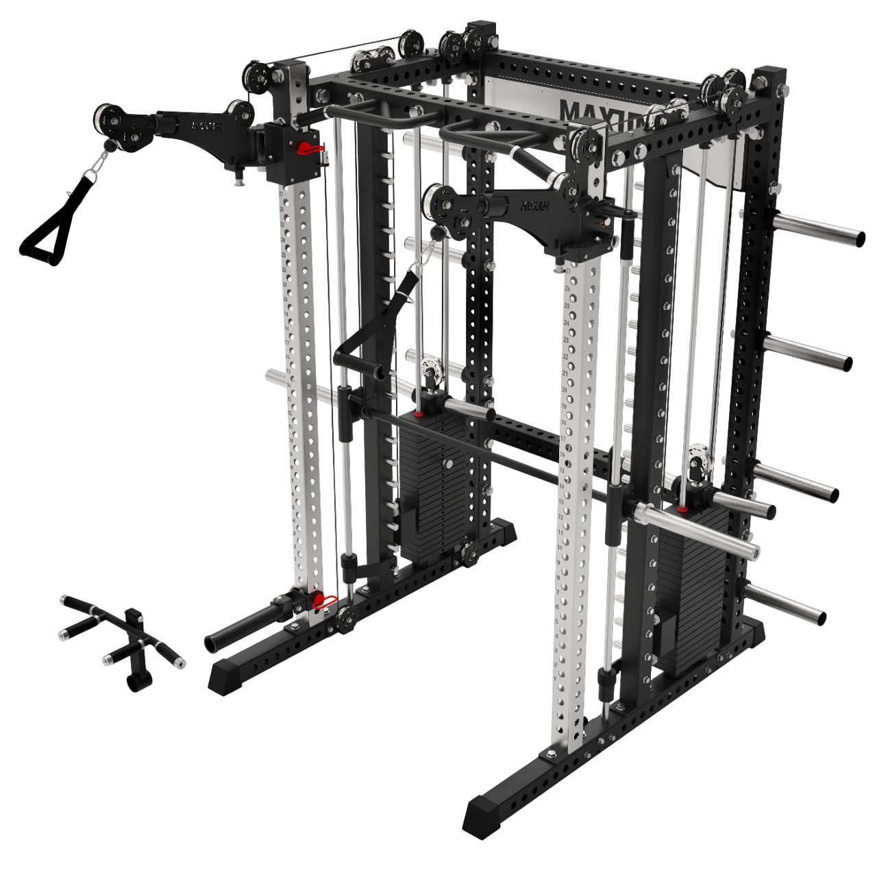 MAXUM X3 Smith Machine Functional Trainer Squat Rack Home Gym