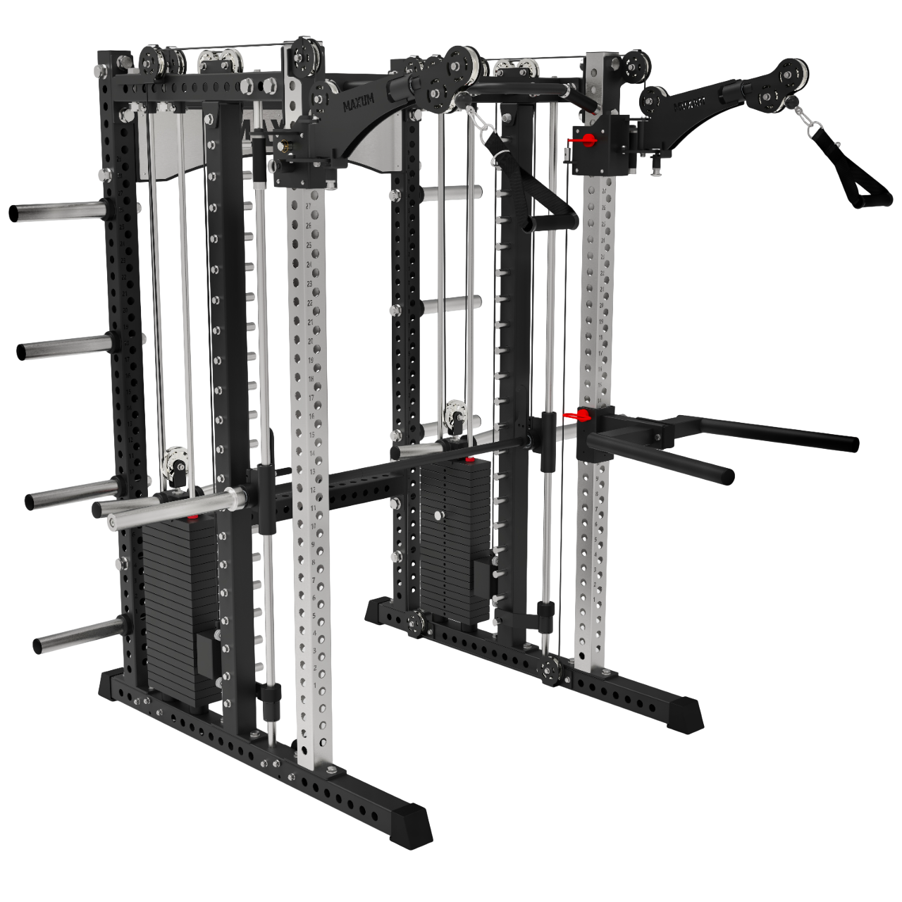 MAXUM X3 Smith Machine Functional Trainer Squat Rack Home Gym